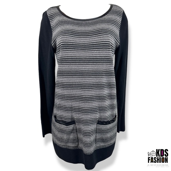eight eight eight | Sweaters | Eight Eight Eight Faux Leather Trimmed ...